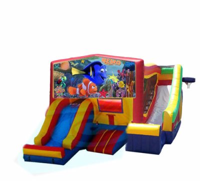 Double Slide Combo Bouncy Castles - Jumper4Less