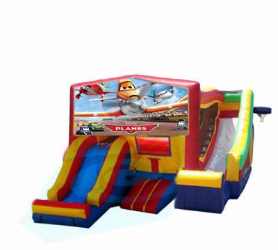 Double Slide Combo Bouncy Castles - Jumper4Less